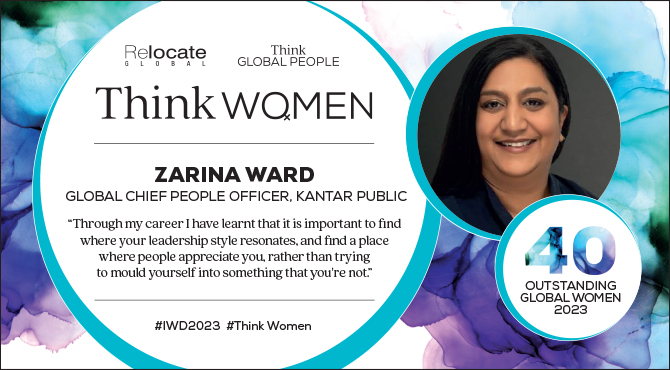 Zarina Ward, Think Women’s 40 Outstanding Global Women 2023 - Think Global People